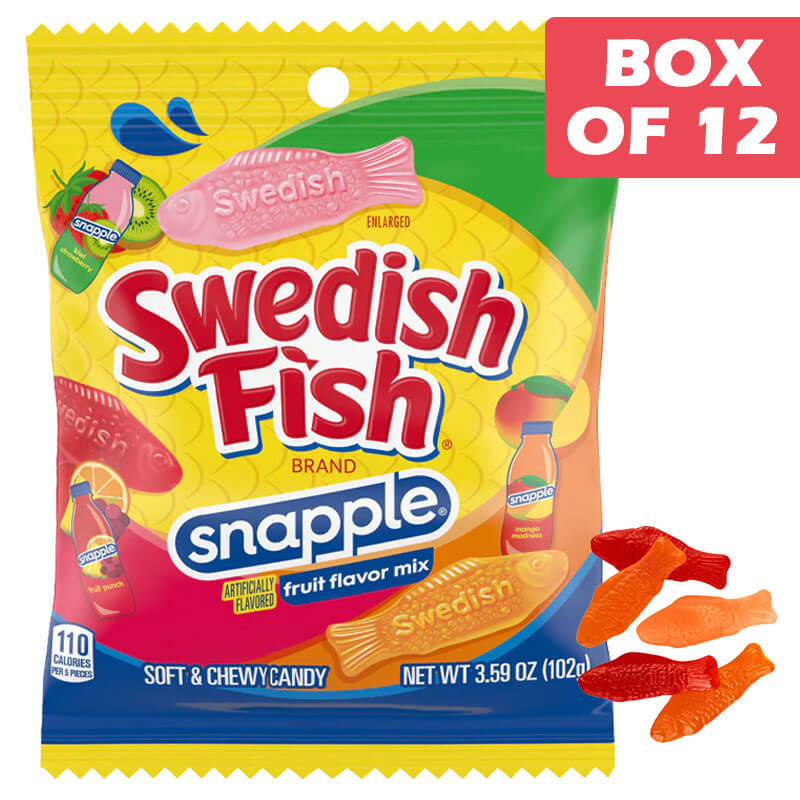 Swedish Fish Snapple Soft Chewy Candy Bag 102g – BulkPantry