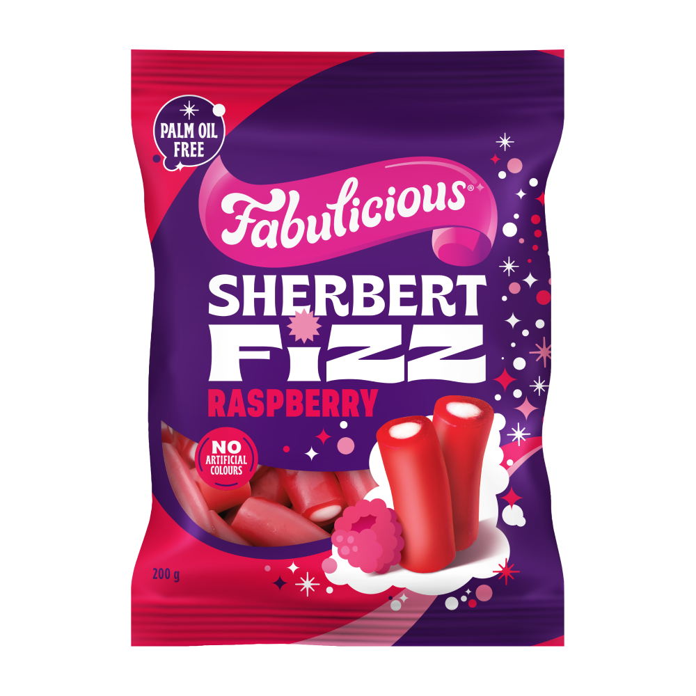 Fabulicious Raspberry Sherbert Fizz 200g – BulkPantry