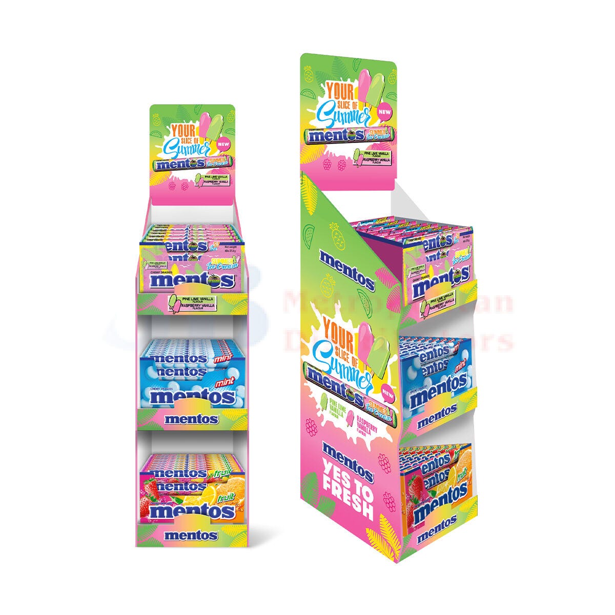 Mentos Summer Ice Cream Counter Unit (120 Piece) – BulkPantry