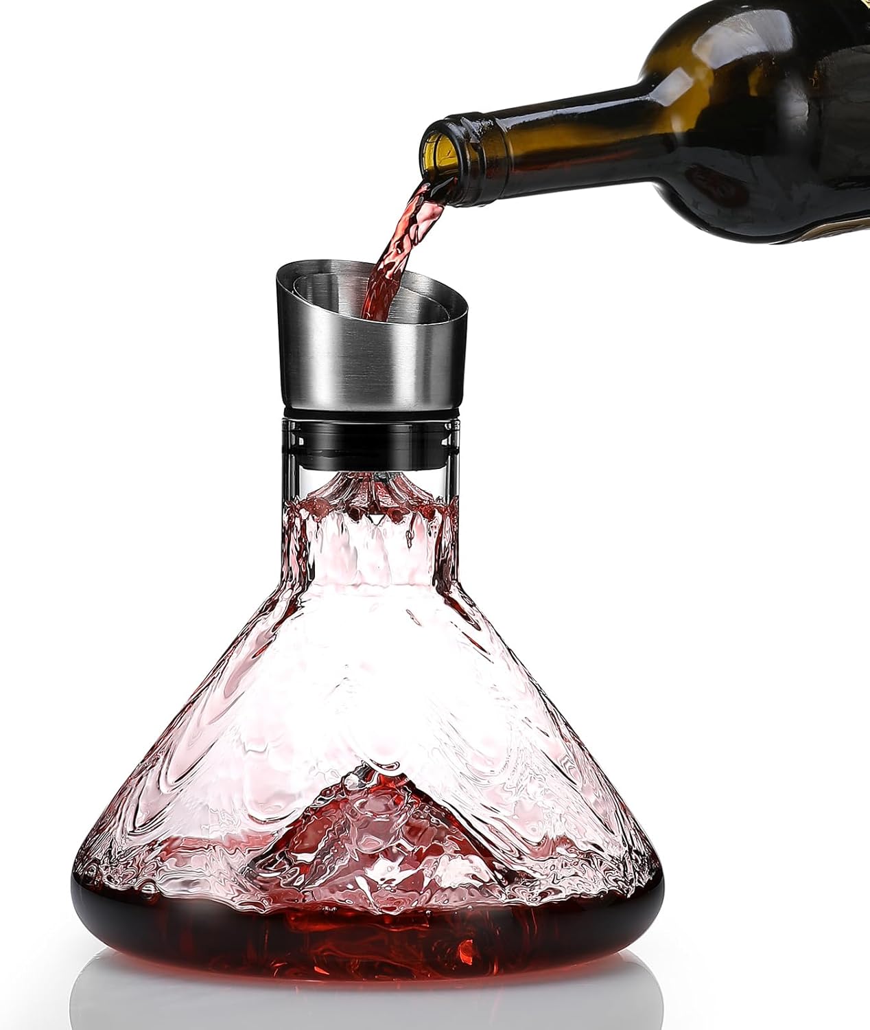 CARLA HOME Iceberg Wine Decanter with Aerator Filter and Lid – BulkPantry