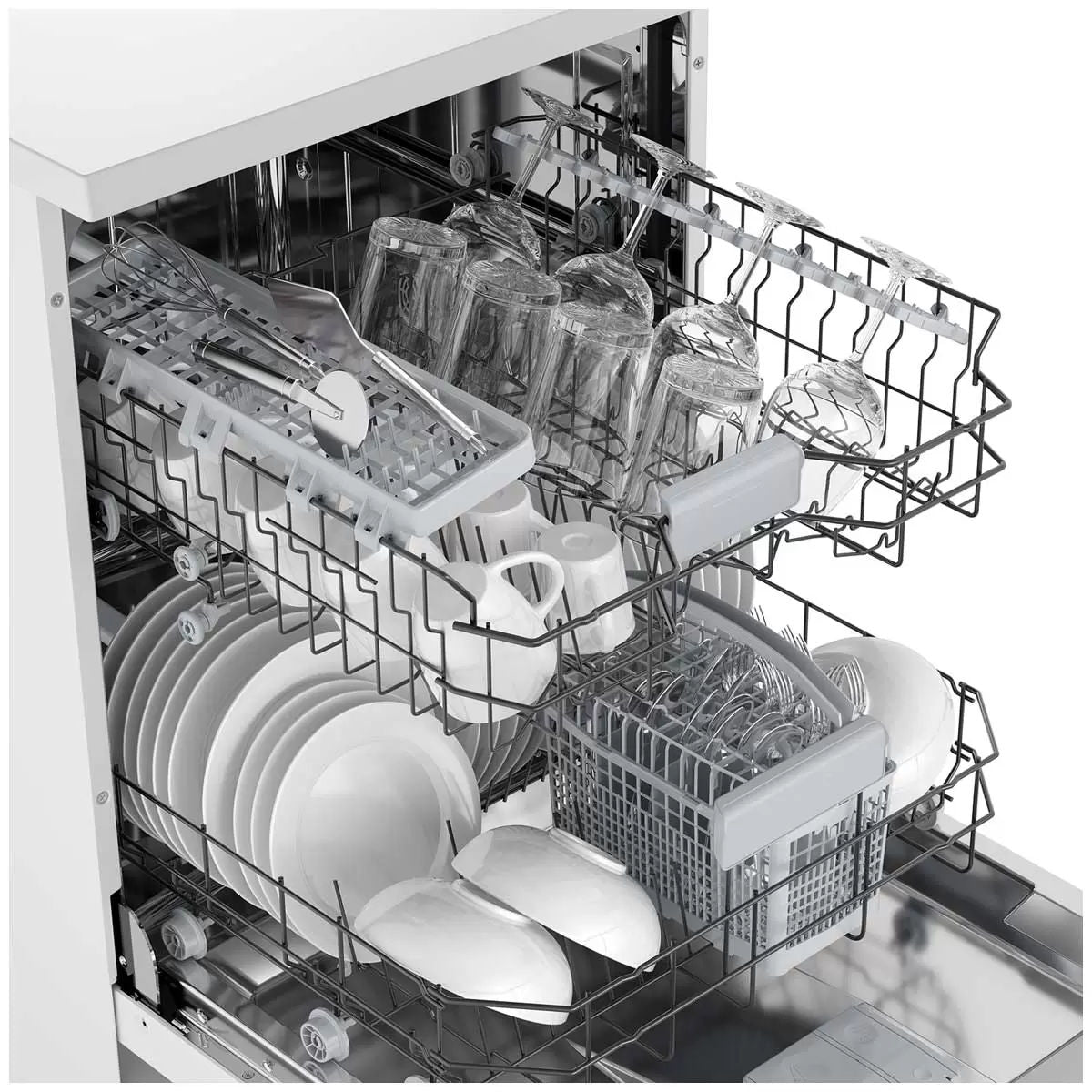 Westinghouse freestanding sensor dishwasher white – BulkPantry