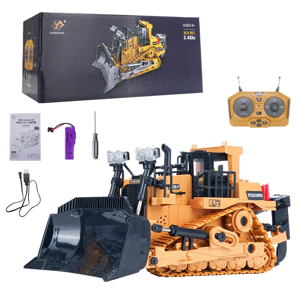 2.4g Rc 9-channel Heavy Bulldozer 1 24 Crawler - Multi-function ...