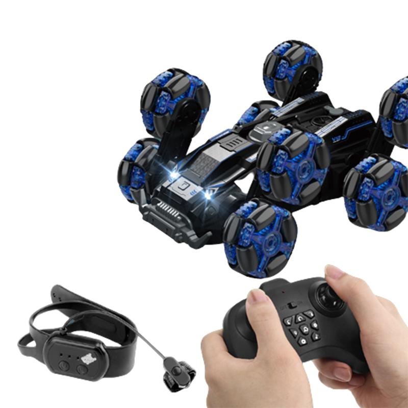 Stunt Drift Remote Control Car - Dual Control Eight Wheels - Blue ...