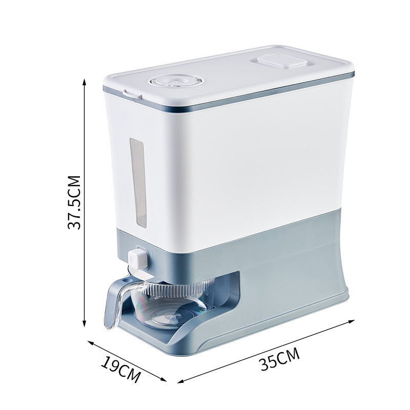 Regular Gray Smart Kitchen Rice Dispenser - Automatic Press-Style Rice ...