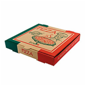 100 Pizza Boxes 23Cm 9 Inch Brown Printed – BulkPantry