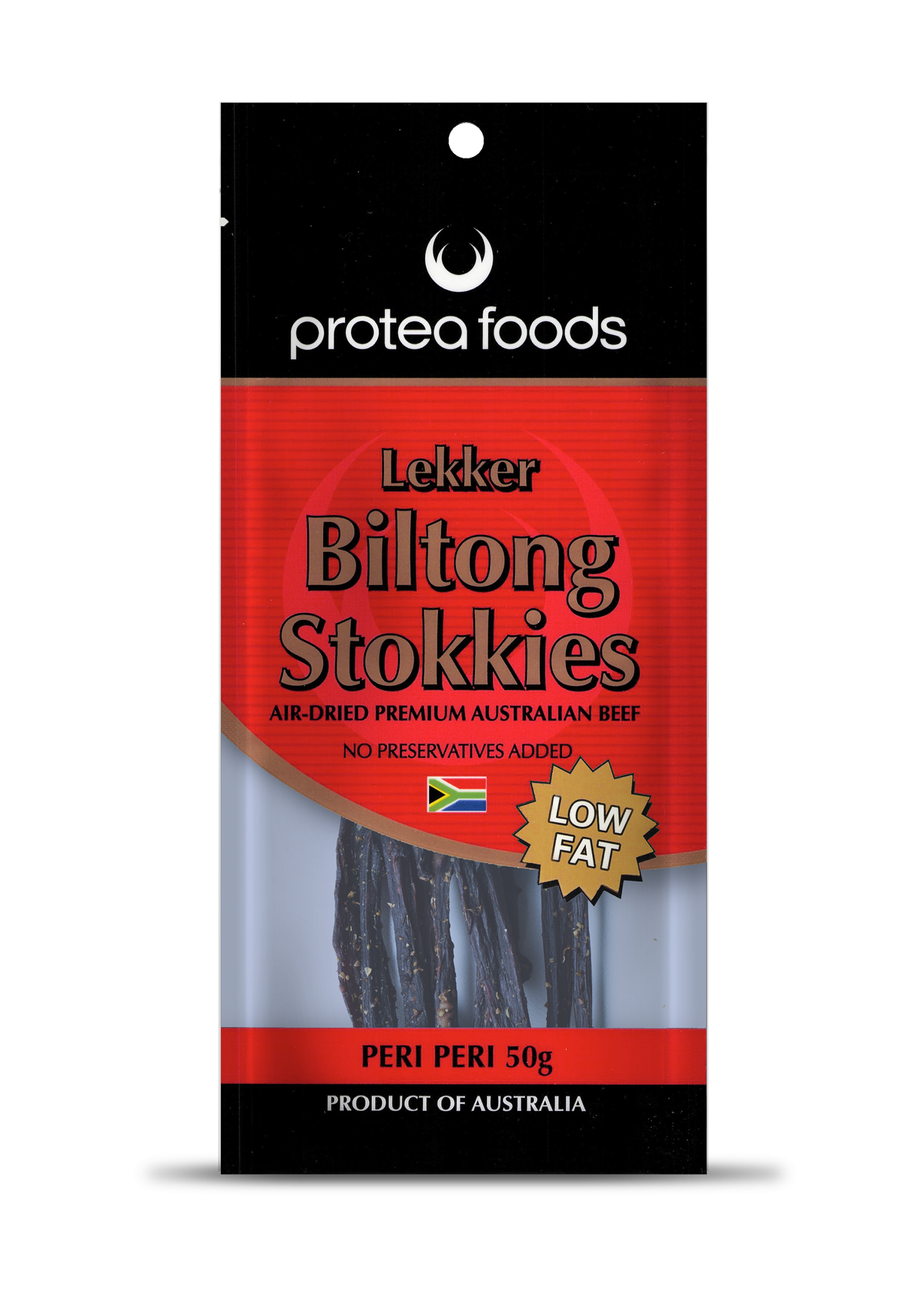 12 X Protea Lekker Biltong Stokkies Peri Peri 50G – BulkPantry