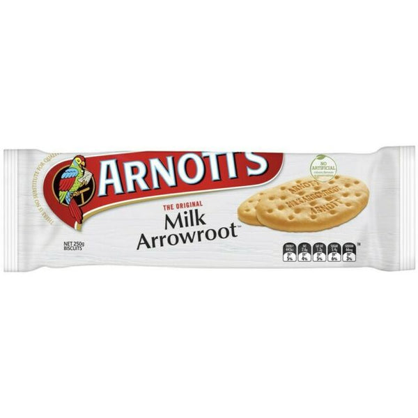 20 Pack Biscuits Milk Arrowroot 250G – BulkPantry