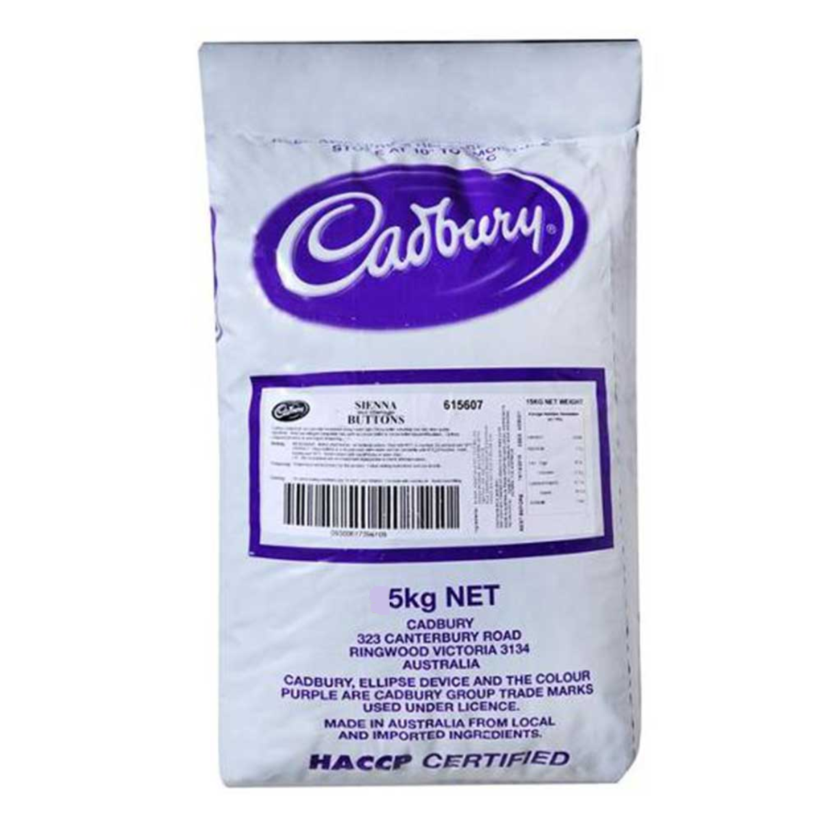 Cadbury Milk Chocolate Buttons Sienna Compound 5Kg – BulkPantry