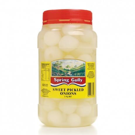 6 X Spring Gully Onions Pickled Whole White 2Kg – BulkPantry